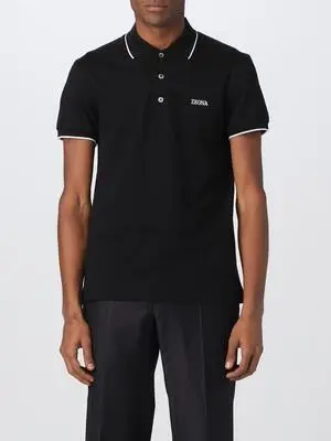 Zegna Polo Shirt Men Black