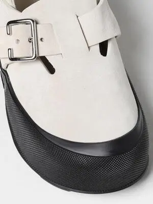 Alexander McQueen Suede Platform Mules - Beige