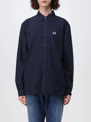 Fred Perry Shirt Men Blue