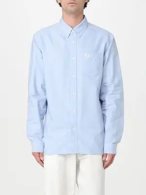 Fred Perry Shirt Men Sky Blue