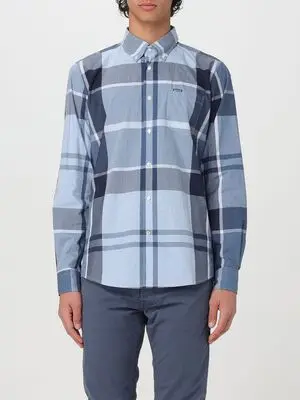 Barbour Shirt Men Gnawed Blue