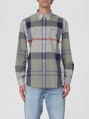 Barbour Shirt Men Violet
