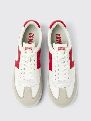 Camper Pelotas Xlite Sneakers In Leather And Recycled Polyester - White