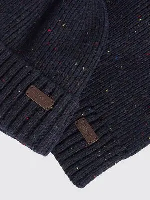 Barbour Beanie And Scarf Set - Navy