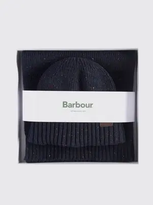 Barbour Beanie And Scarf Set - Navy