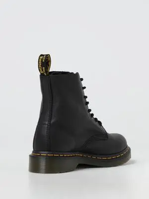 Dr. Martens 1460 Pascal Natural Grain Leather Combat Boots - Black