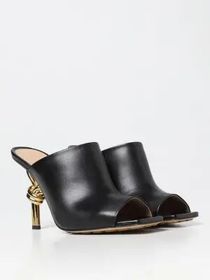 Bottega Veneta Knot Mules In Leather - Black