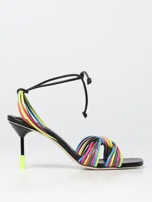 MSGM Leather Heeled Sandals - Multicolor