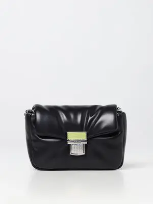MSGM Nappa Leather Shoulder Bag - Black