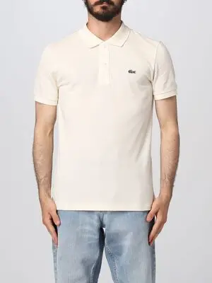 Lacoste Polo Shirt Men Yellow Cream