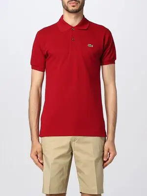 Lacoste Polo Shirt Men Burgundy