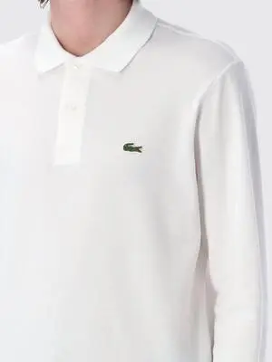 Lacoste Cotton Polo With Mini Logo - White