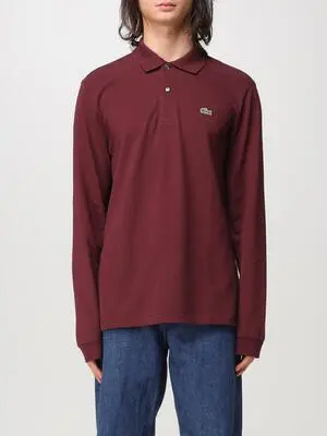 Lacoste Cotton Polo With Mini Logo Wine