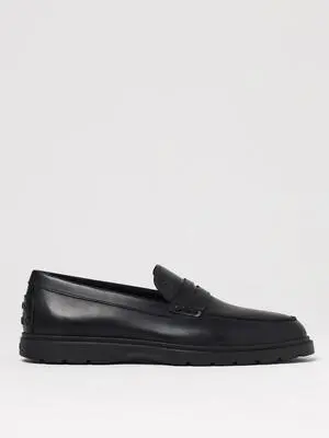 TOD'S Smooth Calfskin Leather Loafers - Black