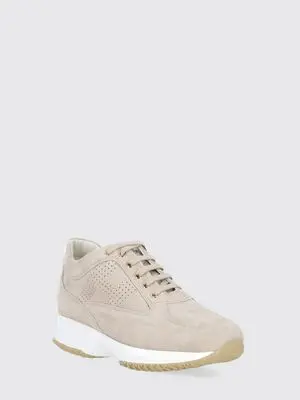 Hogan Interactive Suede Sneakers - Beige