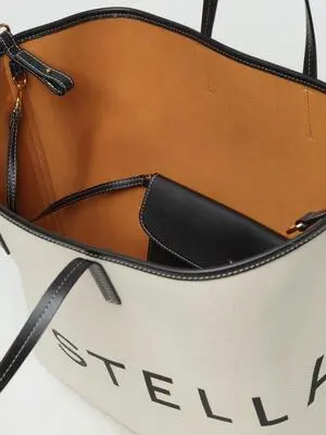 Stella McCartney Canvas Logo Tote Bag - Ecru