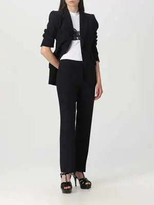 Alexander McQueen Crepe Blazer - Black