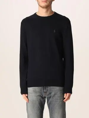 Polo Ralph Lauren Polo Ralph Lauren Embroidered Logo Crewneck Sweater Blue