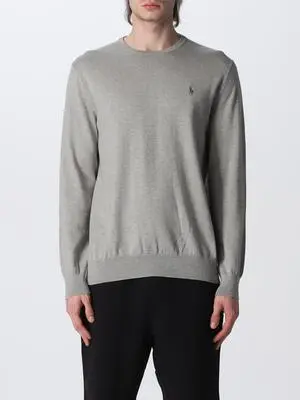 Polo Ralph Lauren Embroidered Logo Crewneck Sweater - Grey
