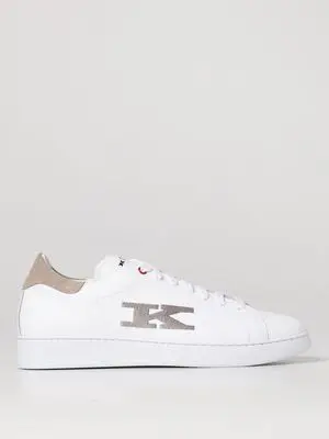 Kiton Leather Lace-up Sneakers - White 1