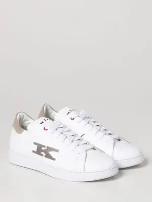 Kiton Leather Lace-up Sneakers - White 1