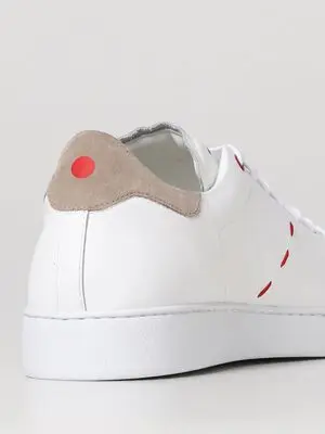 Kiton Leather Lace-up Sneakers - White 1