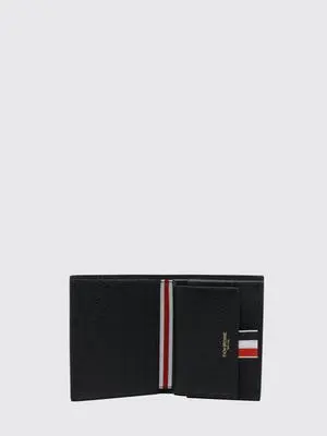 Thom Browne Bifold Wallet In Calf Leather With Coin Pocket