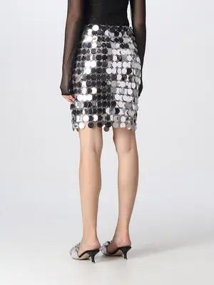 Rabanne Sequined Skirt - Silver