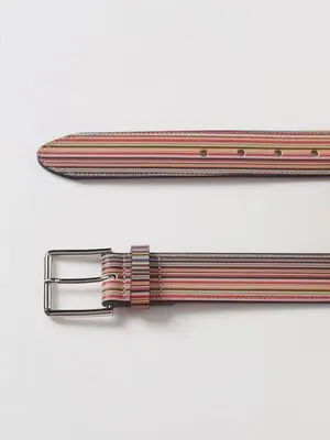 Paul Smith Striped Leather Belt - Multicolor