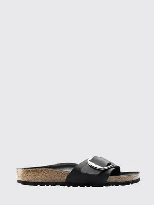 BIRKENSTOCK Madrid Big Buckle Leather Mules - Black