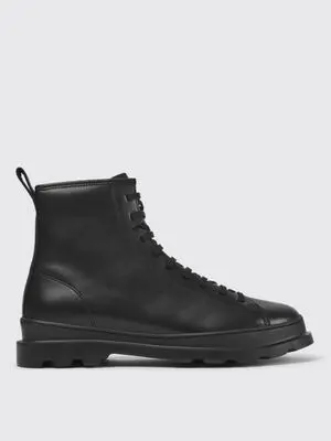 Camper Brutus Ankle Boot In Full-grain Calfskin - Black
