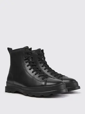 Camper Brutus Ankle Boot In Full-grain Calfskin - Black
