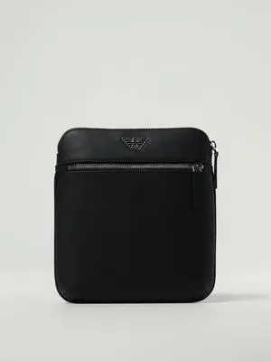 Emporio Armani Saffiano Leather Bag - Black