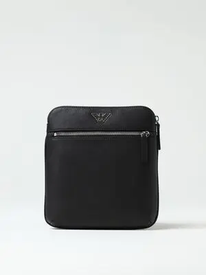 Emporio Armani Saffiano Leather Bag - Black