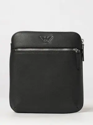 Emporio Armani Saffiano Regenerated Leather Bag - Black