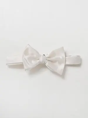 Emporio Armani Silk Bow Tie - Yellow Cream