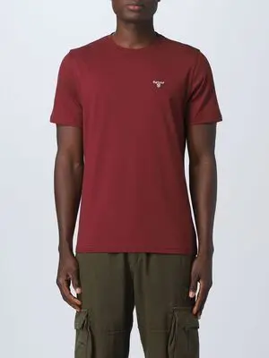 Barbour T-shirt Men Burgundy