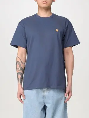 Carhartt Work In Progress T-shirt Men Gnawed Blue