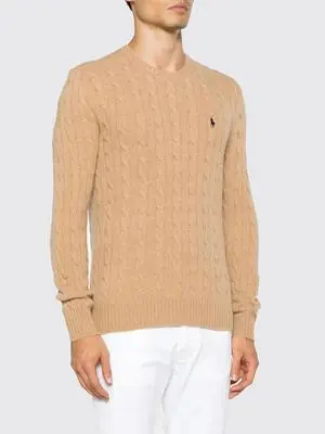 Polo Ralph Lauren Cable Knit Crewneck Sweater - Camel