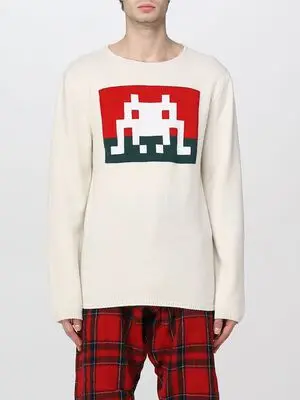 Comme Des Garçons Graphic Knit Sweater - Camel