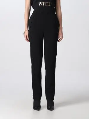 Moschino Tailored Pants With Button Detailing - Black