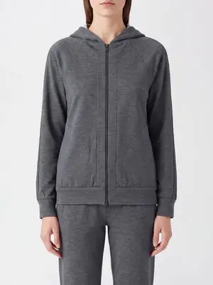 Brunello Cucinelli Cotton And Silk Zip-up Hoodie With Slit Pockets