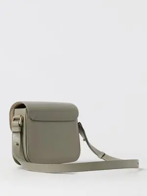A.p.c. Mini Bag With Turn Lock Closure - Charcoal