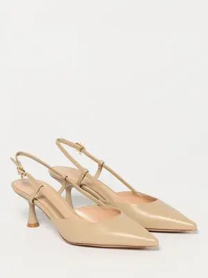 GIANVITO ROSSI Pointed Slingback Pumps - Sand