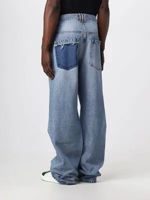 Balmain Wide Leg Jeans - Denim