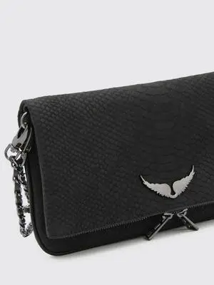 Zadig&Voltaire Clutch With Chain Strap - Black