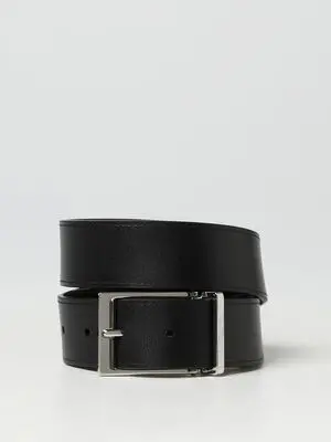 Burberry Reversible Belt In Leather And Coated Fabric