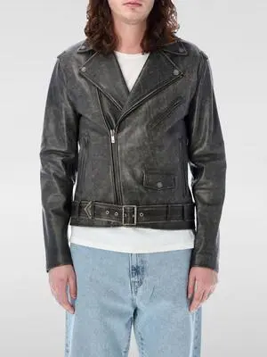 GOLDEN GOOSE Leather Biker Jacket - Black