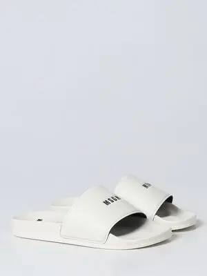 MSGM Rubber Slides - White