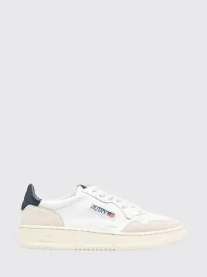 AUTRY Medalist Bicolour Leather And Suede Trainers - Blue